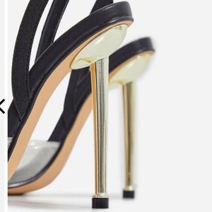 Shoes | Black Mesh Heel | Poshmark